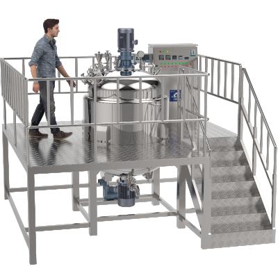 China Stainless Steel Agitator Mixer Stirrer Homogenizer Blender Liquid Detergent Mixing Tank Chemicals High Shear Homogenizer for sale