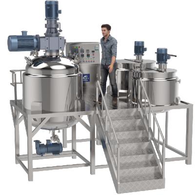 China 100l 500l 1000l Liquid Beverage Juice Liquid Mixer With Bottom Homogenizer Tank for sale
