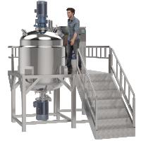 China Industry Blending Mixing Machine Emulsifying Mixer for Ketchup Skincare Emulsifying Machine for Mayonnaise for sale
