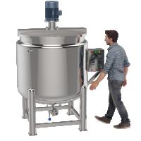 China Cosmetic Lotion Cream Paste Mixer Tank High Shear Homogenizer Liquid Chemical Mixing Equipment Tank for sale