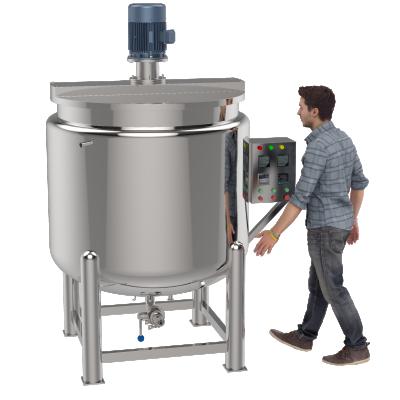 China Cosmetic Lotion Cream Paste Mixer Tank High Shear Homogenizer Liquid Chemical Mixing Equipment Tank for sale