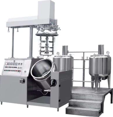 China Homogenized Blending Emulsifying Mixer Tomato Paste Homogenizer Vacuum Emulsifier Mayonnaise Sauce Making Machine for sale