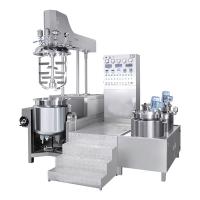 China Large Capacity Automatic SUS304 Vacuum Emulsifying Homogenizer for Shampoo Body Was Pump Motor Engine Fixed Unit for sale