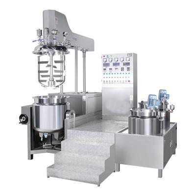 China Large Capacity Automatic SUS304 Vacuum Emulsifying Homogenizer for Shampoo Body Was Pump Motor Engine Fixed Unit for sale