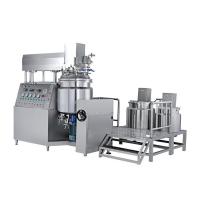 China 50 100 200 500 1000 Liter Homogenizer Cosmetic Cream Lotion Vacuum Homogenizing Emulsifier Mixer for sale