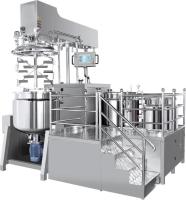 China Factory Hydraulic Lift Cosmetic Emulsifying Machine Vacuum Mixer Emulsifying Homogenizer Mixing Tank for sale