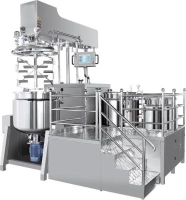 China Factory Hydraulic Lift Cosmetic Emulsifying Machine Vacuum Mixer Emulsifying Homogenizer Mixing Tank for sale
