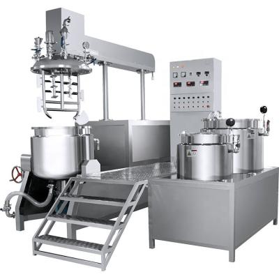 China 10L 20L 30L 50L 100L Ointment Cosmetic Cream Emulsion Machine Vacuum Homogenizing Mixer with High Shear Emulsifier Mixing for sale