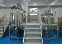 China Automatic Vacuum Homogenizer Stainless Steel 1000L Capacity Cosmetics Cream Making Machine for sale