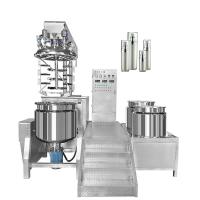 China Hydraulic Lifting Vacuum Mixing Tank High Shear Mixer Homogenizer Cosmetic Cream Emulsifying Mixer Machine for sale
