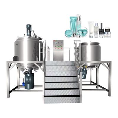 China Liquid Lotion Cream Emulsifying Machine Emulsifier Aloe Vera Gel Mixer Vacuum Mixing Mixer Homogenizer High Shear for sale
