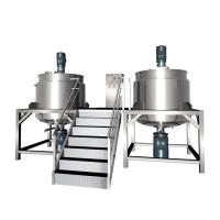 China Gel Cream Lotion Ointment vacuum homogenizer Emulsifying Mixer Making machine for sale