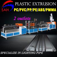 China T5 T8 Lighting Tube Extruding Production Line - Single Screw Extruder for PC/PVC/PP/PE/ABS/PMMA Plastic Materials for sale