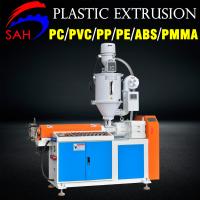 China Plastic Pipe Extrusion Machine for PC PVC PP PE ABS PMMA - 45-120mm Screw, 500kg/h Capacity for sale