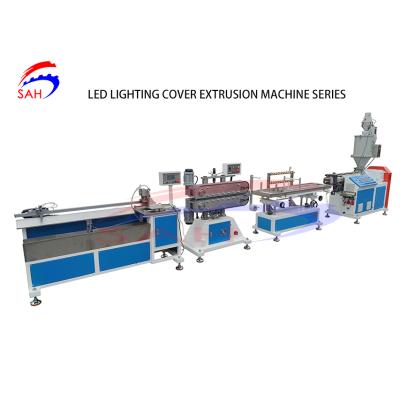 China LED Lighting Cover Extrusion Machine with 3-Product Haul-off System for Plastic Pipe Manufacturing for sale