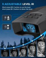 China Night Vision Goggles - 5K Night Vision Binoculars for Adults, 5000mAh Rechargeable Infrared Binoculars with 3'' Large Screen, 10X Digital Zoom External Flashlight for Camping for sale