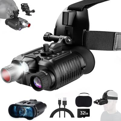 China Head-Mounted Night Vision Goggles - Rechargeable Hands Free Night Vision Binoculars Goggles,1312FT Digital Infrared Viewing for Adults,Include 32GB SD Card,8X Digital Zoom for sale