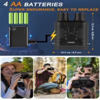 China Mini80 16X Digital Zoom Night Vision Binoculars with 4K Video Resolution and 6000mAh Battery for Outdoor Adventures for sale