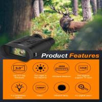China Mini80 16X Digital Zoom Night Vision Binoculars with 4K Video Resolution and 6000mAh Battery for Outdoor Adventures for sale