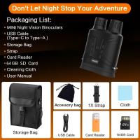 China Mini80 Night Vision Binoculars with 4K Full HD Resolution 6000mAh Battery and 16X Zoom for Wildlife Observation for sale