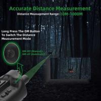 China Night Vision Rangefinder Binocular with 1200m Range Measurement 6000mAh Battery and 2K Video Resolution for sale