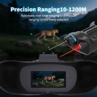 China Night Vision Rangefinder Binocular with 1200m Range Measurement 6000mAh Battery and 2K Video Resolution for sale
