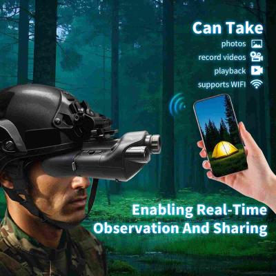 China NVG08F Night Vision Rangefinder Binoculars with 1200m Range Measurement, 6000mAh Battery, and 2K Video Resolution for sale