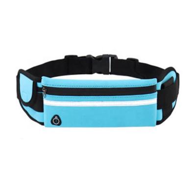 China Custom Adjustable Neoprene Running Waist Pack with Water Bottle Holder 27-44 inch for sale