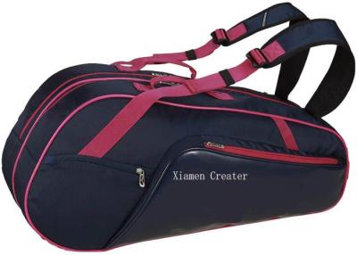 China Large Capacity Badminton Racket Bag 76x34x11cm with Shoe Compartment for 12 Rackets for sale