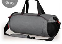 China Custom Logo Mens Travel Sports Duffle Bag 52cm Oxford Workout Gym Bag with Football Mesh Pocket for sale