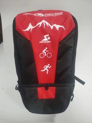 China Detachable Bike Helmet Backpack 50x33x24cm with Dry Wet Separation for Triathlon for sale