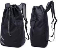 China Customized Polyester Sport Ball Backpack Waterproof Drawstring Mesh 55x31x19cm for sale