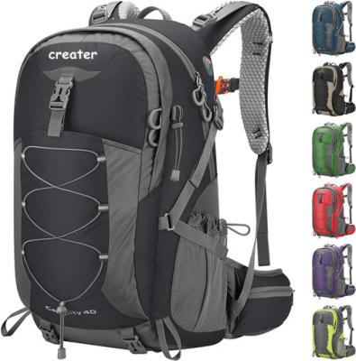 China Custom Logo 40L Ultralight Waterproof Nylon Hiking Trekking Backpack for Camping Climbing Cycling for sale