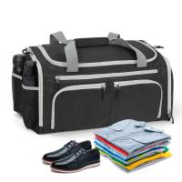 China Foldable Custom Sports Duffle Bag 51x28x28cm with Shoe Compartment Men for sale