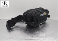 China OEM Custom Polyester Running Waist Bag 200pcs MOQ Waterproof Sport Belt Bag with Adjustable Webbing for sale