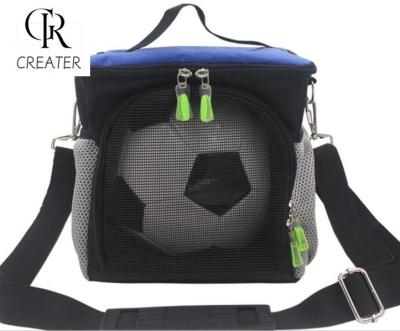 China Custom Polyester Soccer Sport Bag 28x30x18cm Outdoor Basketball Football Carrying Bag for sale