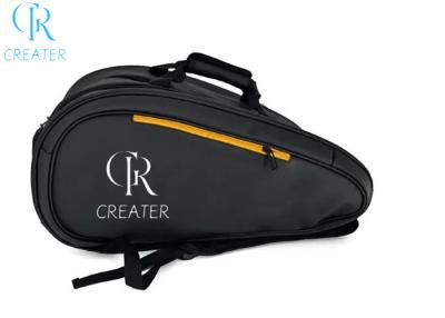 China Custom Logo Padel Racket Bag 58x32x30cm Durable Polyester Shoulder Bag for 6 Rackets for sale