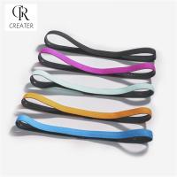 China Elastic Non Slip Silicone Yoga Headband Sports Running Hairband Nylon One Size for sale