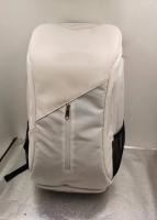 China White Pickleball Racquet Bag 17.7x9.8x4.7 Inches Zipper Closure Side Thermo Pockets for sale