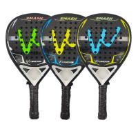 China 18K Carbon Fiber Padel Racket 38mm EVA Foam Core Custom Logo Sports Accessories for sale