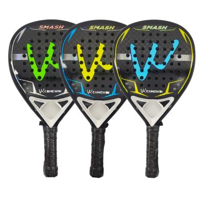 China 18K Carbon Fiber Padel Racket 38mm EVA Foam Core Custom Logo Sports Accessories for sale