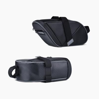 China Waterproof Bicycle Saddle Bag 22x12x10cm OEM Custom Logo Outdoor Sport Cycle Tail Storage for sale