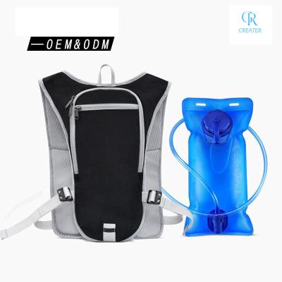 China Waterproof Nylon Cycling Backpack 40x30x5 cm Reflective Outdoor Hydration Bicycle Bag for sale
