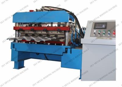 China PLC 4.5T Metal Roofing Machine 1250mm IBR Roof Sheet Forming Machine for sale