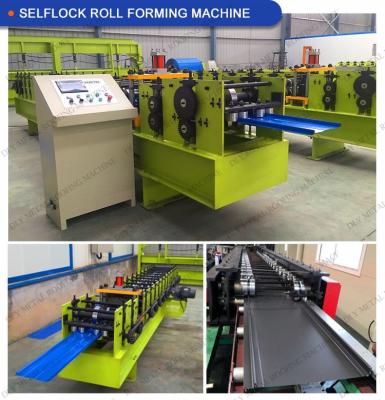 China Metal Pencil Ribs Snap Lock Machine 11kw Standing Seam Profiling Machine for sale