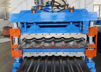 China 3 Phase 7.5kw 1250mm Double Layer Corrugated Sheet Metal Roof Forming Machine for sale