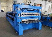 China 10kw PPGI Metal Roofing Sheet Machine 1000mm 1250mm Curving for sale