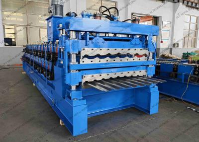 China 10kw PPGI Metal Roofing Sheet Machine 1000mm 1250mm Curving for sale