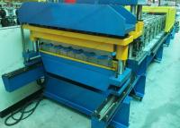 China PLC Metal Roofing Manufacturing Equipment 40Cr R Panel Roll Forming Machine for sale