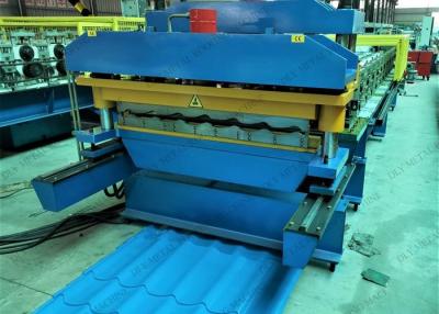 China 480V Color Steel Roll Forming Machine 3P Standing Seam Roof Machine 16 Steps 75mm Roller for sale